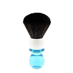 WCS Two-Tone Tall Synthetic Shaving Brush, Blue & White