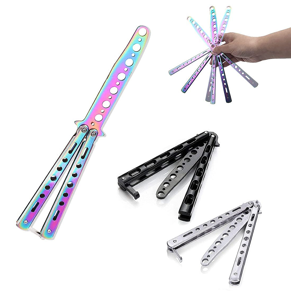 KALOPEZY 3 Pack Practice Tools Game Equipment for Practice, Stainless Steel Set of 3 Color