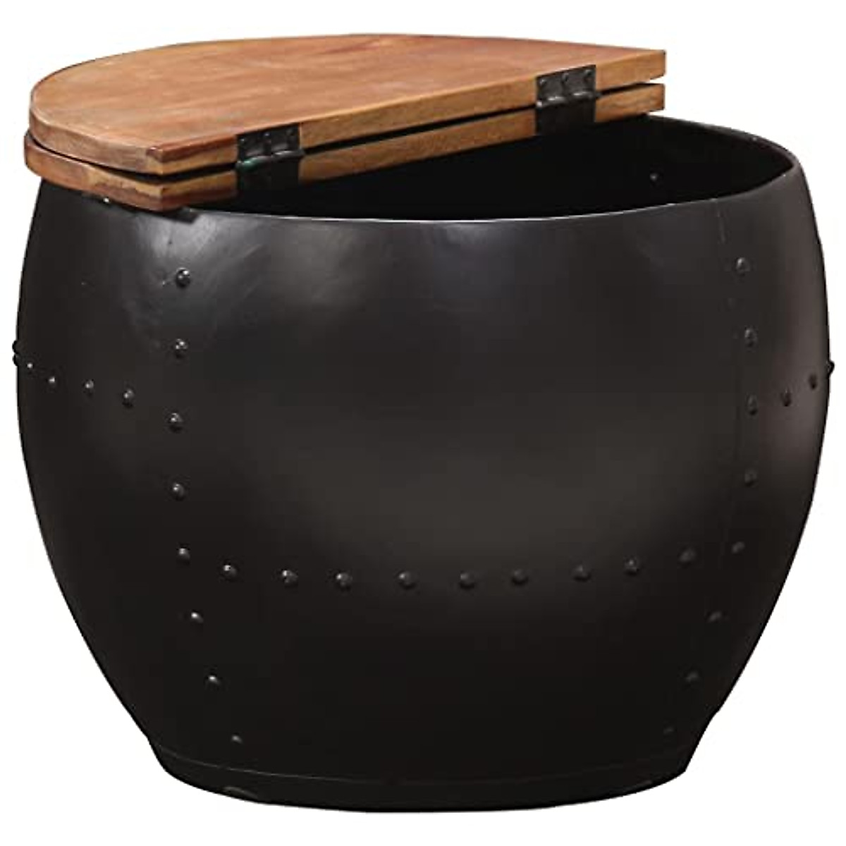 QJBSAVVA Coffee Table 20.9"x16.9" Solid Reclaimed Wood,Center Table Low Table Folding Table Entrance Table Suitable for Meeting Rooms, Reception Rooms, Offices