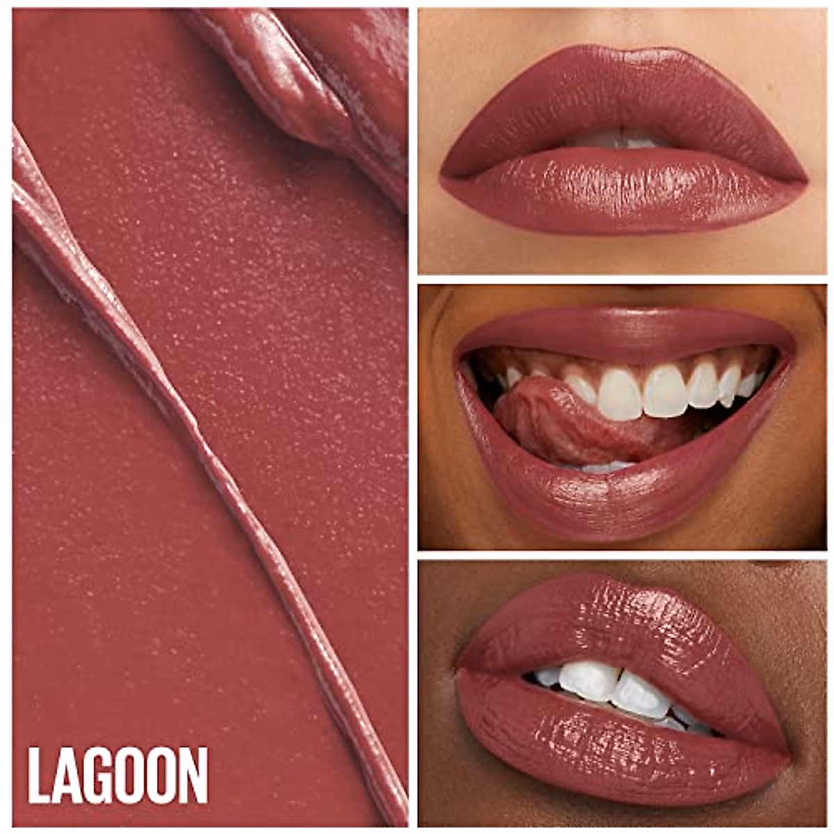 Maybelline Green Edition Butter Cream High-Pigment Bullet Lipstick, Lagoon, Mauve, 0.12 oz