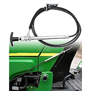 AM134404 Spout Control Input Cable Fit for John Deere, Chute Deflector Cable Fits for JD 44" Snow Blower on L 100 110 120 130 X 300 320 340 500 520 540 LA 100 110 120