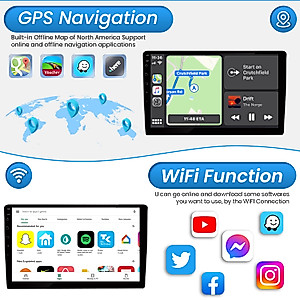 for Nissan Altima 2008 2009 2010 2011 2012 Android Radio Stereo: 9 Inch Touch Screen Replacement-CarPlay Android Auto Bluetooth 5G WiFi GPS FM DSP SWC 1080P Backup Camera Mirror Link (Manual AC)