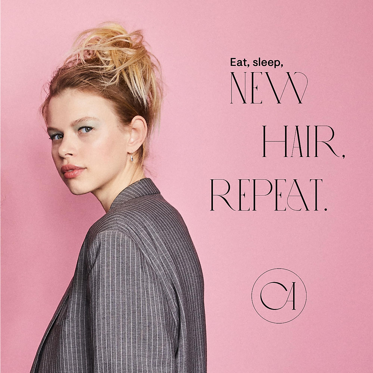 CAISHA Big Hairpiece Scrunchy Updo Bridal Hairstyle curly Messy Bun Gray Mix G19E