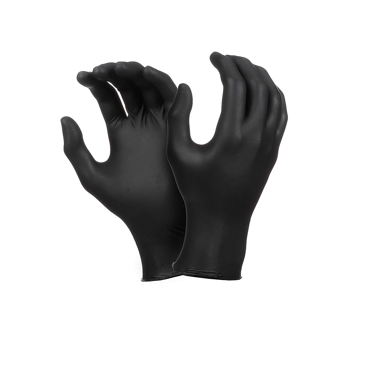Microflex MK-296 Black Disposable Nitrile Gloves, Latex-Free, Powder-Free Glove for Mechanics, Automotive, Cleaning or Tattoo Applications, Medical/Exam Grade, Size Large, Case of 1000 Units
