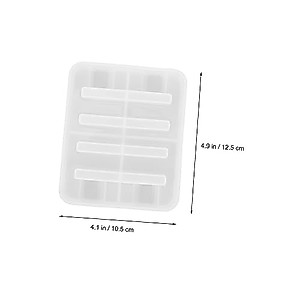 VILLCASE 1 Set Pallet Mold Circle Tray Resin Coasters Ashtray Mold Coaster Silicone Soap Molds Coaster Casting Silica Gel Resin Coaster Mold Coaster Holder Mold Cup Pad Making Tools Car Mat