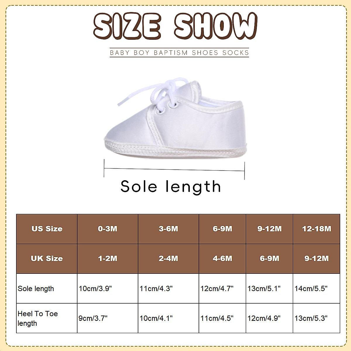 Booulfi Baby Boy Shoes 0-3 Months Walking White Infant Newborn Shoes Booties Easter Baptism Christening Outfits Gifts for Boys Girls