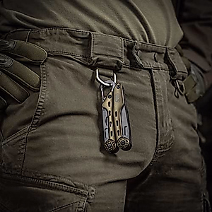 M-Tac 11-in-1 Multitool Pliers - Stainless Steel Utility Screwdriver Multi Tool in Nelon Belt Sheath for EDC Outdoor Camping, Fishing, Survival, Hiking (Gold #5)