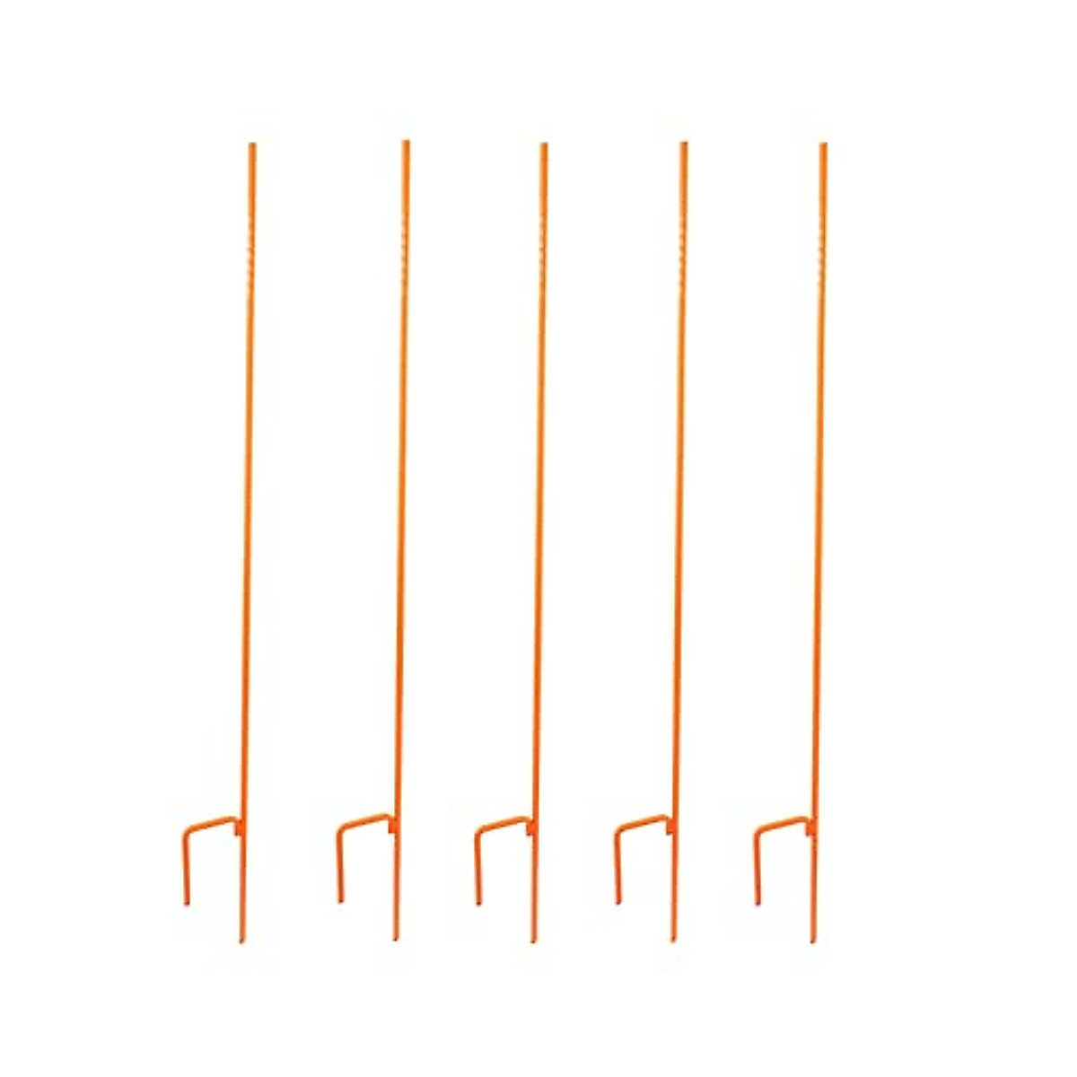 Five-Pack EZ Step-in Posts | Midnight Black or Safety Orange | EZ Step Products (Safety Orange)