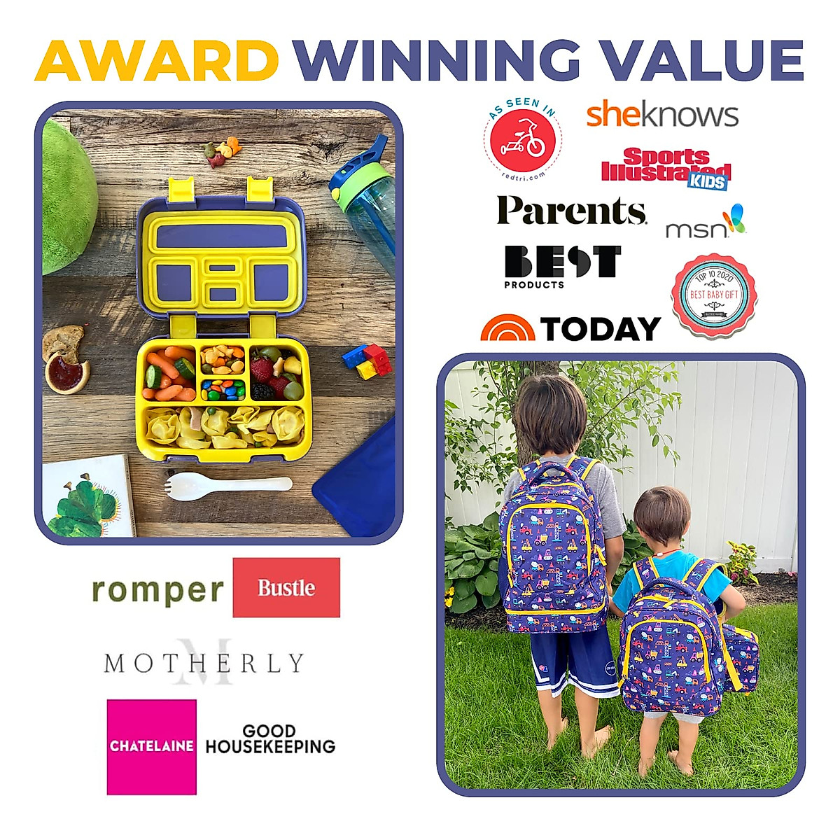 Dinosaur Backpack for Kids Toddlers Boys, Cute 13” Daycare PreSchool Kindergarten Elementary School Boy Backpacks, Water Bottle Pocket Holder, Insulated Padded Bags, Toddler Travel Bag, Blue Dino