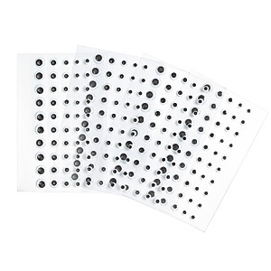 Colorations Peel & Stick Wiggly Eyes, 500 Pieces, Fun Self-Adhesive Googly Eyes for Kids, Bring Kids Arts & Crafts to Life, Wiggle Eyes in Assorted Sizes, Self Adhesive Googly Eyes for Kids Crafting