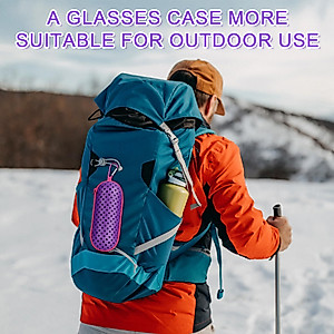 jetmast Swim Goggle Case For Swimming Goggles, Protective Cases for Goggles with Clip, Sunglasses, Goggles, Sports, Zipper Eyeglasses Case, For Men, Women, And Kids, Purple