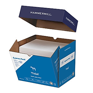 Hammermill Printer Paper, Tidal 20 lb Copy Paper, 8.5 x 11 - Express Pack (2,500 Sheets) - 92 Bright, Made in the USA, 163120C