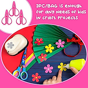 3 Pieces Mini Scissor Travel Scissors Tiny Small Scissors Portable Snips Scissors for Sewing Craft Scissors with Cover for Women Girls Embroidery Fabric Thread, 2.56 x 1.65 Inch, Pink