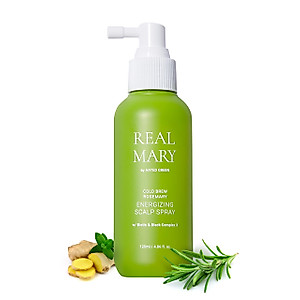 RATED GREEN REAL MARY Energizing Biotin Hair Growth Spray for Thinning Hair and Scalp for Men & Women - Rosemary and Ginger Scalp Spray | 4.06 fl oz