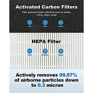 HPA300 Filter Compatible with Honeywell Purifier, Replacement Fit for HPA300 / HPA304 / HPA8350 / HPA5300 / HPA5350 Series