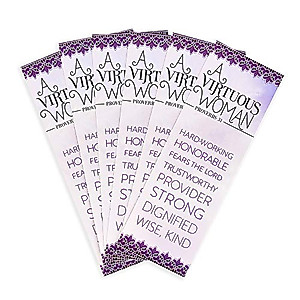 A Virtuous Woman Bookmarks, 2 x 6 inches, 25 Bookmarks