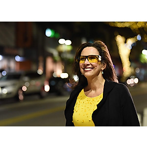 Eagle Eyes 2in1 Speed of Life Magnetic Eyewear Glasses - Polarized Sunglasses for Day and Anti-Reflective Yellow Night Driving Glasses (FitOn, Day/Night)