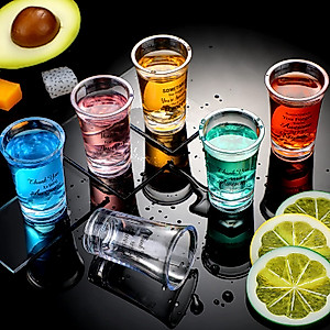 Karenhi 24 Pcs Thank You for Being Awesome Shot Glasses 1.2 Ounce Acrylic Shots Glass for Adults Thank You Gifts Inspirational Encouragement Christmas Gift for Teacher Employee Women Friends