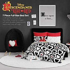 Franco Collectibles Disney Descendants 4 Bedding 7 Piece Super Soft Comforter and Sheet Set with Sham, Full, (Officially Licensed Product)
