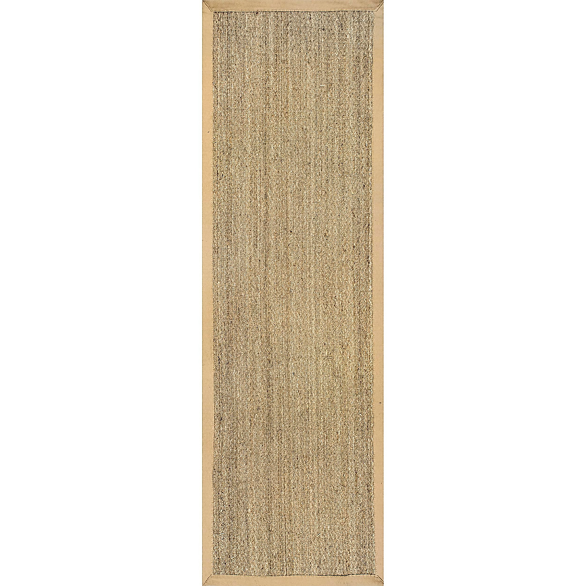 nuLOOM Elijah Seagrass Natural Runner Rug, 2' 6" x 10', Beige