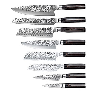 Cuisine::pro® Damashiro® Emperor Hisa 9 Piece Knife Block