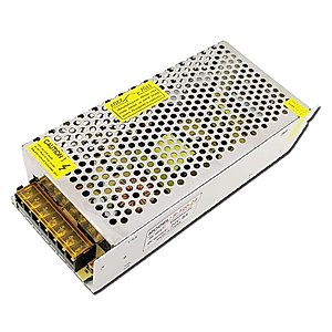 JOYLIT DC 24V 5A 120W Power Supply Adapter, AC 110V / 220V to DC 24V 5amp Converter Universal Regulated Switching Transformer for LED Lights, CCTV Security Sytem, 3D Printer