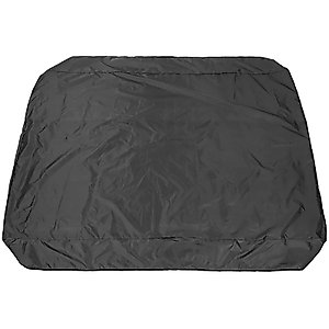 Lwuey Outdoor Patio Swing Canopy Cover, Waterproof Swing Chair Porch Top Sun Shade UV Resistant Awning Glider Windproof Hammock Roof Protection Replacement Yard Garden Poolside Balcony Backyard(black)