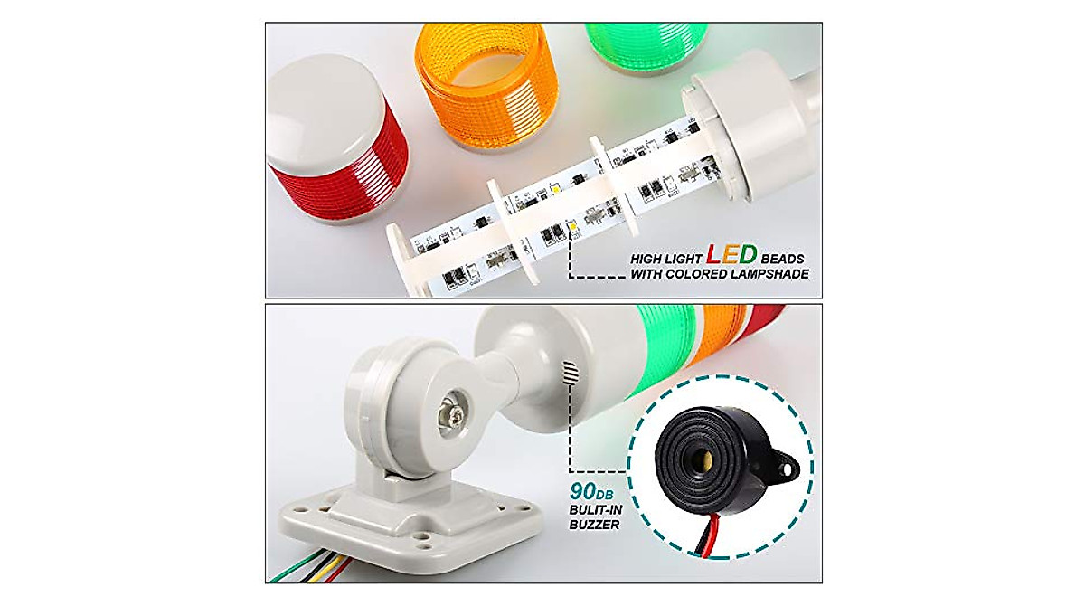 LUBAN Led Signal Tower Stack Lights, Industrial Signal Warning Lights ...