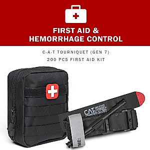 EVERLIT 72 Hours 3 Day Earthquake Emergency Kit Bugout Go Bag Emergency Kit Survival Kit Backpack for Family, Preparedness for Hurricanes, Floods, Tsunami, Other Disasters