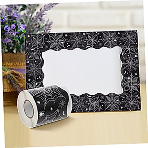 1 Roll Border Stickers Classroom Scene Sticker Halloween Themed Border Sticker Office Blackboard Stickers Bulletin Border Sticker DIY Border Trim School Self-adhesive Sticker