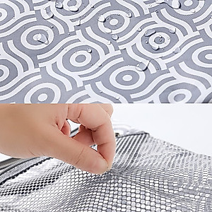 MOMIGO Wet Dry Bags for Baby Cloth Diapers - Reusable, Washable for Stroller, Diapers, Toiletries, Travel Bags, Beach, Pool, Gym Bag with Two Zippered Pockets (Grey)