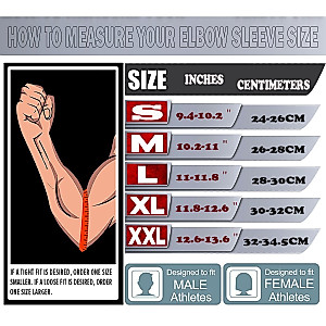 Elbow Sleeves (Pair),Support for Weightlifting,Powerlifting,Squat,Basketball and Tennis,5mm Neoprene Compression Brace for Both Women and Men (X-Large, Black New)