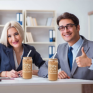 Thank You Gifts for Women Men, Employee Appreciation Gifts, Appreciation Gifts for Coworkers, Thank You for Being Awesome Glass Cup, Gifts for Coworkers, Employee, Teachers, Nurse, Thanksgiving Gifts