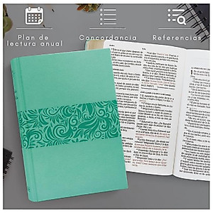 Biblia Reina Valera 1960 para Regalos y Premios. Símil piel, turquesa | RVR 1960 Gift and Award Holy Bible, LeatherTouch, Turquoise (Spanish Edition)