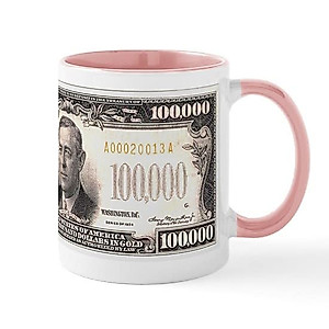 CafePress $100,000 Bill Mug Ceramic Coffee Mug, Tea Cup 11 oz