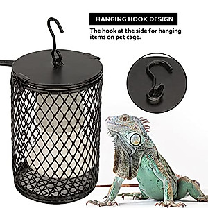 Akozon Heat lamp, Heat Light Bulb Lamp Pet Reptile Chicken Brooder (Black US Plug 110‑120V) 100W Infrared Ceramic Emitter (US 110-120V 100W)