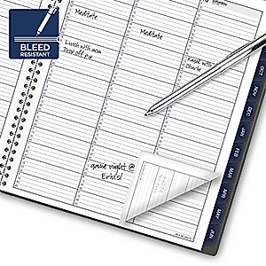 Academic Planner 2021-2022, AT-A-GLANCE Weekly & Monthly Appointment Book & Planner, 8-1/2" x 11", Large, for School, Teacher, DayMinder, Charcoal (AYC52045)