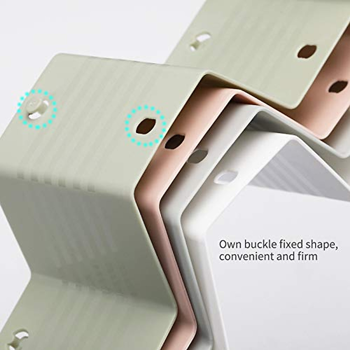 Kocuos Honeycomb Separator Adjustable Drawer Organizer Divider for Underwear Belt-Scarf Socks Organizer (White)