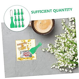 Abaodam 20 Pcs Plastic Scraper Tool Versatile Ticket Scratcher Compact Sticker Remover Scratching Tool Pendant Scraper Tool