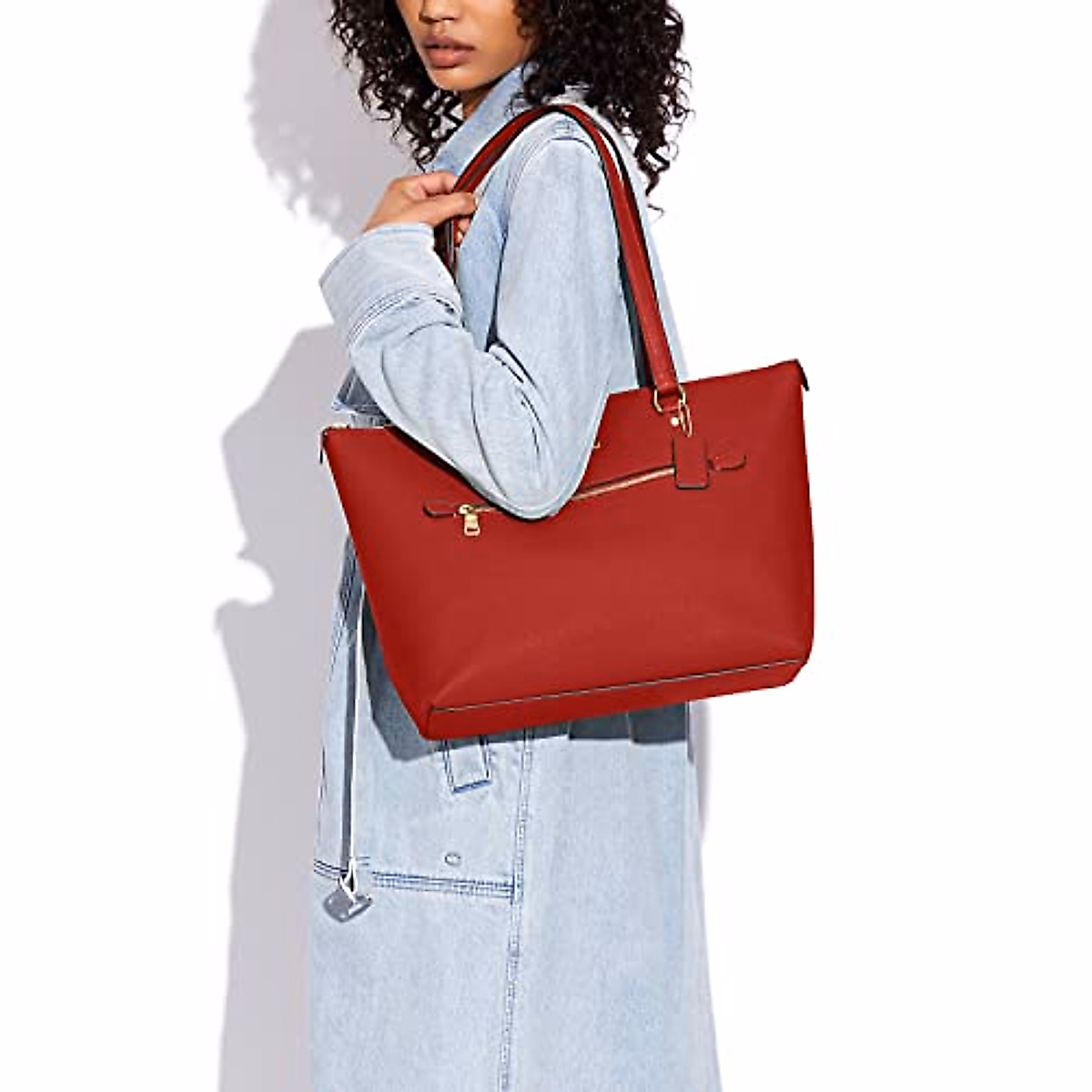 COACH Gallery Tote Shoulder Bag, Red Apple