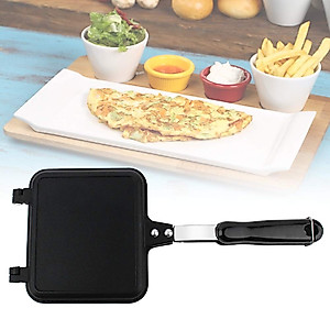 Gavigain Ridge Monkey, Frying Pan,Double Sided Frying Pan, Non-stick Premium Iron Ceramic Coating Double Side Flip Pan Pancake Maker Household Kitchen Cookware for Pancakes Omelets French Toasts