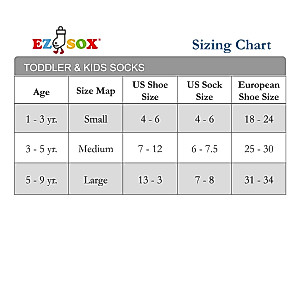 Ez Sox Toddler Boys Girls Socks Non Skid Seamless Toe Anti Slip Grip Pull Up Loops (3-5 Years, Trucks & Cars)