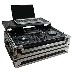 Harmony Audio HCXDJRRLT Flight Angle Glide Laptop Stand DJ 1U Rack Case Compatible with Pioneer XDJ-RR