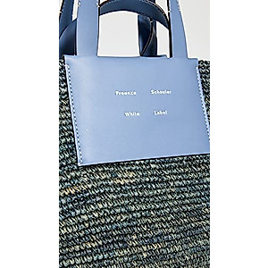 Proenza Schouler White Label Women's XL Morris Raffia Tote, Dove Grey, One Size