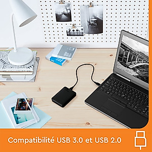 Western Digital WD 16TB Elements Desktop Hard Drive HDD, USB 3.0, Compatible with PC, Mac, PS4 & Xbox - WDBWLG0160HBK-NESN & WD 5TB Elements Portable External Hard Drive HDD, USB 3.0