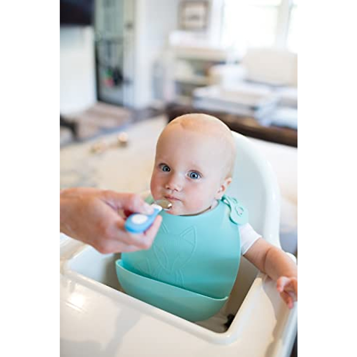 Dr. Brown's Designed to Nourish Soft-Grip Spoon and Fork Set,Blue & White