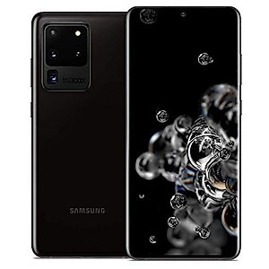 Samsung Galaxy S20 Ultra G988B 128GB GSM Unlocked Android Smartphone (International Variant/US Compatible LTE) - Cosmic Black (Renewed)
