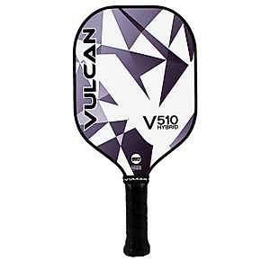 Vulcan | V510 Pickleball Paddle | Hybrid Performance | Polypropylene Core - Carbon Fiber Surface | USAP Approved | Multiple Colors