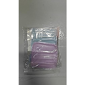 CANIPHA 4pcs Lambskin Pocket Cosmetic Bag, Waterproof Portable No Zipper Self-closing Small Makeup Pouch for Women Mini Travel Storage bag for Cosmetics Headphones Jewelry