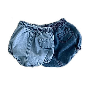 Colorful Childhood Toddler Denim Bloomers Shorts Baby Girls Boys Loose Harem Shorts 2pcs Size 18-24Months
